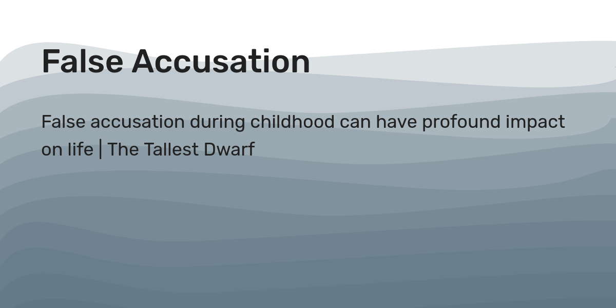 False Accusation - Abishek Muthian