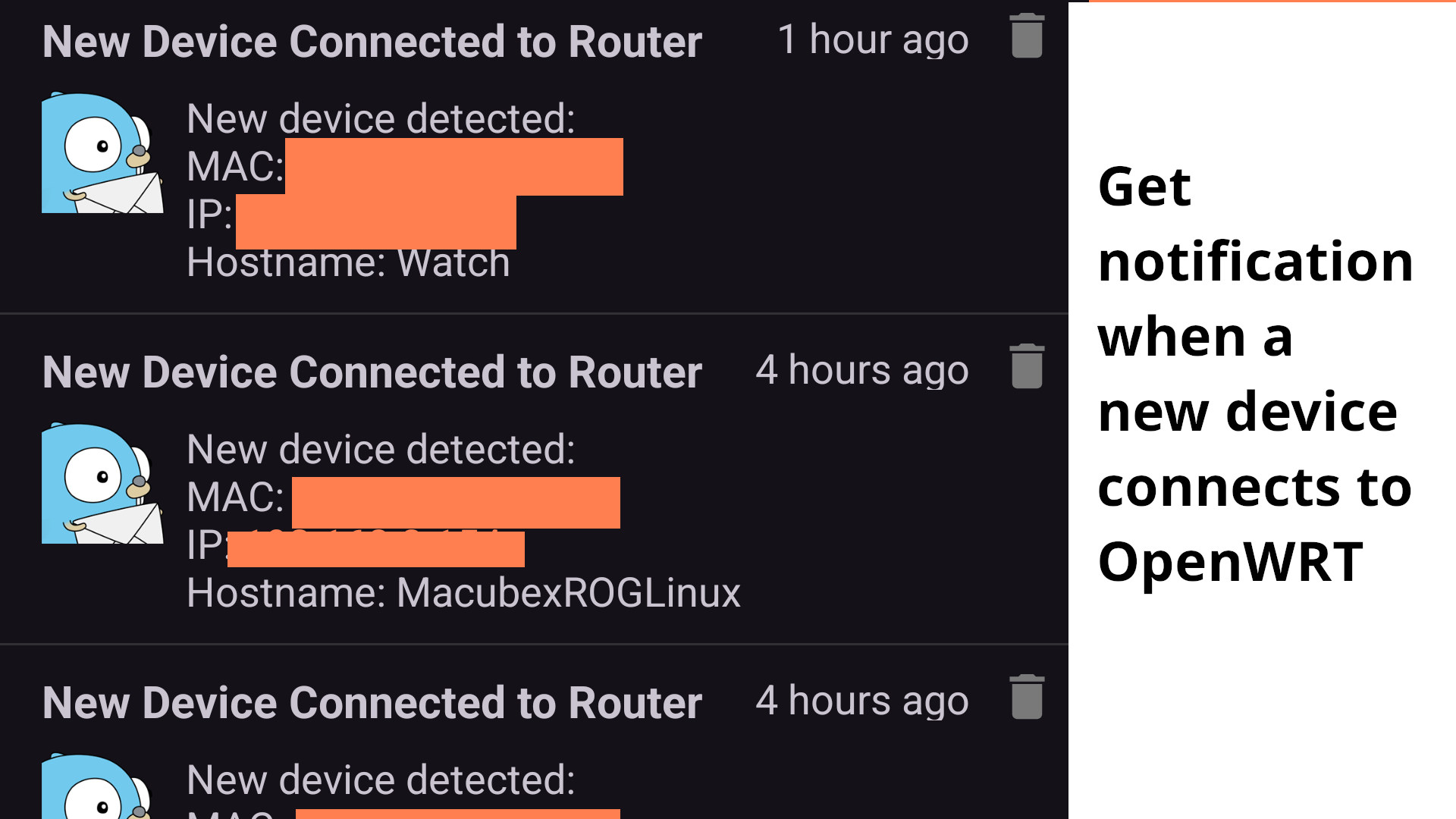 Get notification when a new device connects to OpenWRT - Abishek Muthian